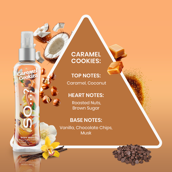 SO…? Caramel Cookies Body Mist 100ml | Body Mist | So...? Fragrance